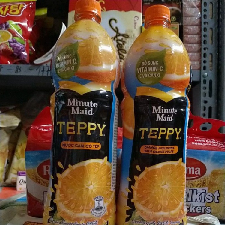 nước cam Teppy chai 1l | Shopee Việt Nam