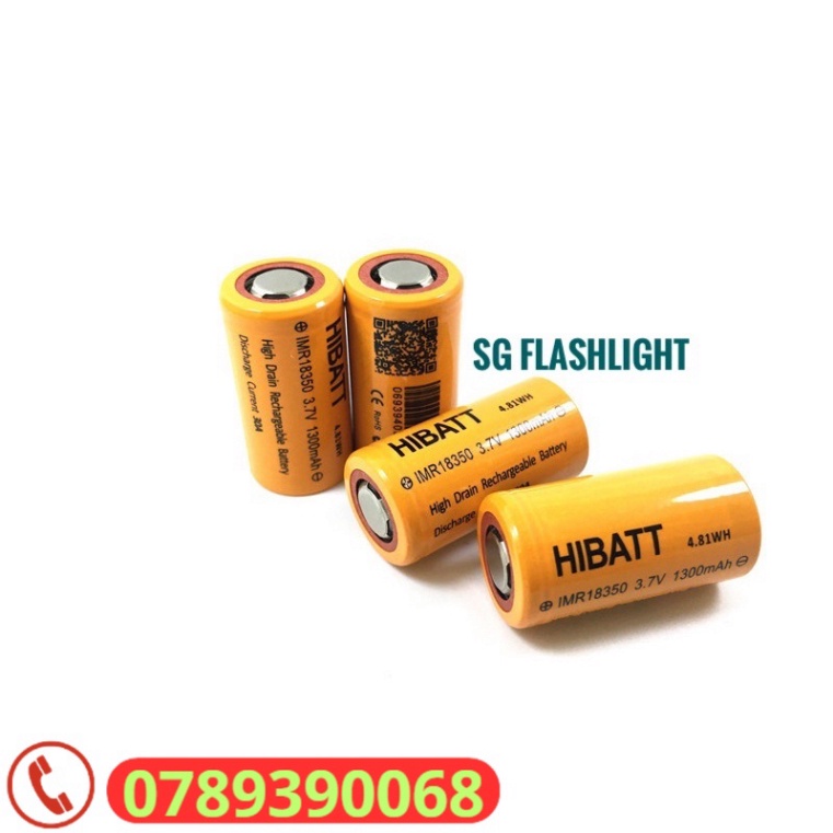 Pin 18350 Hibatt 3.7V 1300mAh, xả cao 30A | Shopee Việt Nam