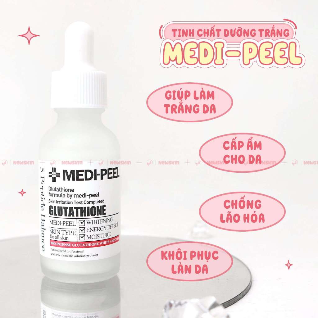 Serum kích trắng MEDIPEEL White + Kem Dưỡng truyền trắng Glutathione ...