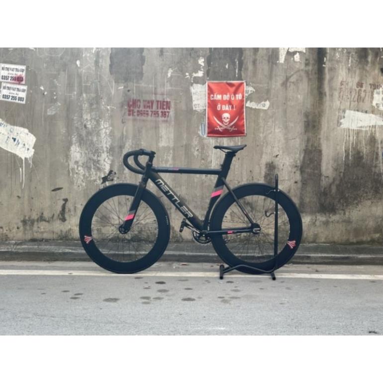 [LH CHIẾT KHẤU] Xe đạp Fixed gear Mettler 2 vành 7cm bánh căm trước sau ...