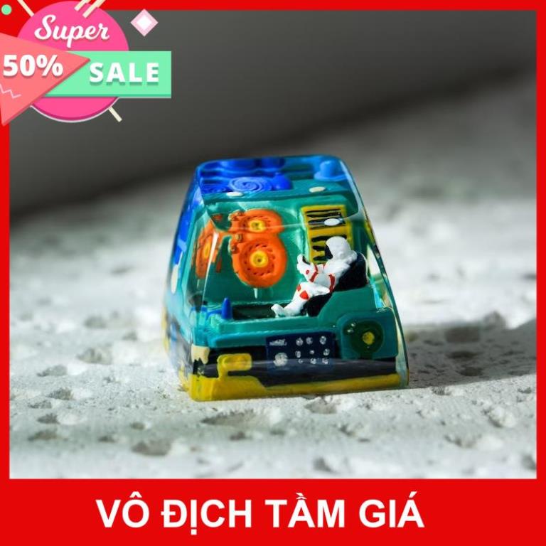 Keycap phi hành gia, keycap thủ công cho bàn phím cơ, nút bàn phím nghệ ...