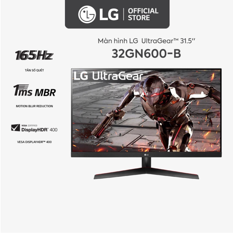 Màn Hình LG 32GN600-B UltraGear™ 31.5'' VA QHD 165Hz 1ms MBR AMD ...