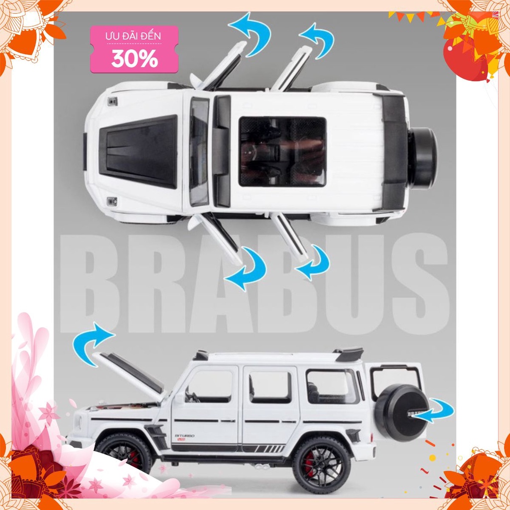 Mô hình xe ô tô Mercedes Benz G63 độ Brabus G800 tỷ lệ 1:22 tặng oto ...