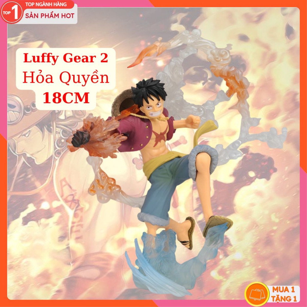 Mô Hình Luffy Gear 2 18CM Hỏa Quyền Mô hình One Piece Cao Cấp, Figure ...
