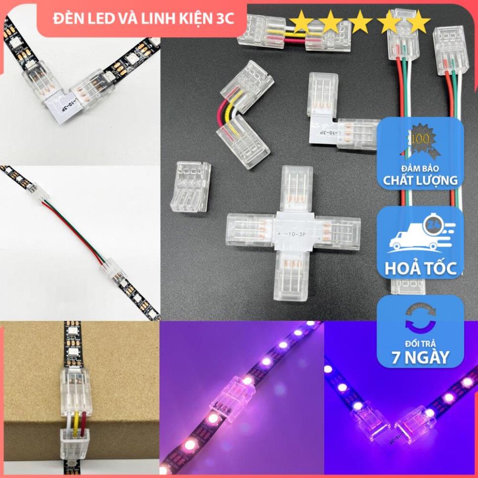 Kẹp nối nhanh Led 3 pin ARGB WS2812B WS2811 rộng 10mm, đầu nối nhanh ...