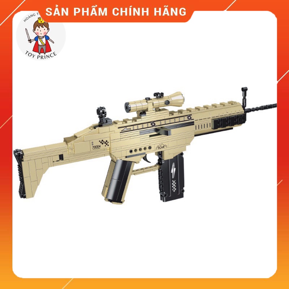ĐỒ CHƠI LẮP RÁP MÔ HÌNH ĐỘNG RIFLE SCAR-L BLOCK PUBG CSGO CF FREE FIRE CF 70004 VỚI 400+PCS ...