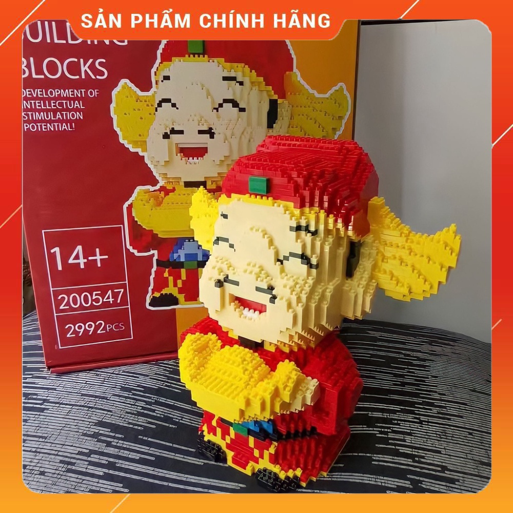 Mô Hình Lắp Ráp Lego Thần Tài Khổng Lồ, Lego Thần Tài Đáng Yêu Đón Tài ...