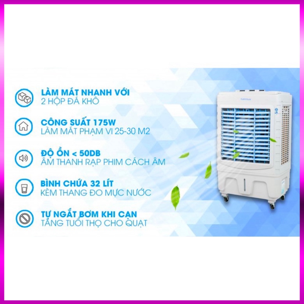 (Chỉ Giao HCM) Quạt điều hòa, quạt hơi nước Daikiosan DKA-04500A, hàng trưng bày chính hãng mới ...