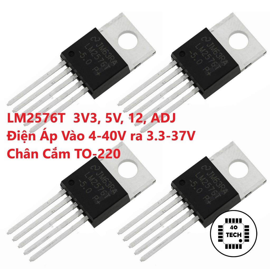 IC Nguồn Hạ Áp Buck 3A DC DC LM2576T 2576 2576T 3.3V 5V 12V ADJ Điện Áp Vào 4-40V ra 3.3-37V ...