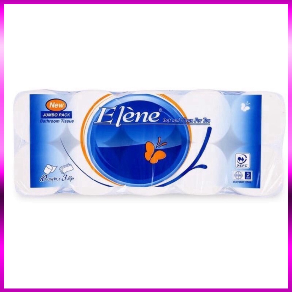 [Chính Hãng]Freeship Giấy Vệ Sinh Elene Có Lõi/Không lõi Bịch 10 Cuộn ...