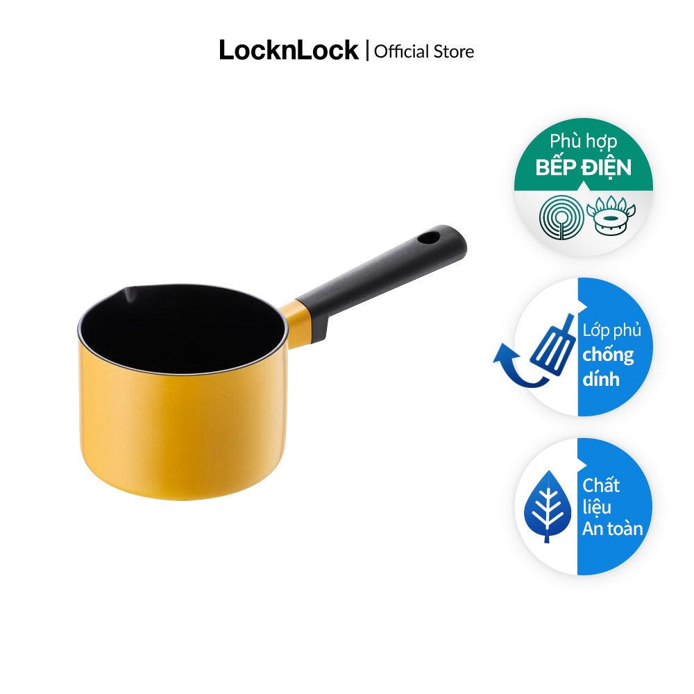 Nồi 1 tay cầm Decore Milk Lock&Lock, 14CM - màu vàng - LDE1142 | Shopee ...