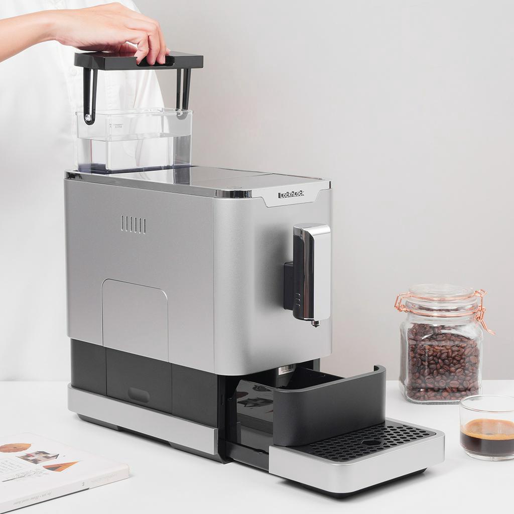 Máy pha cà phê Lock&Lock Espresso Coffee Machine EJC636 2 màu 5 cấp độ ...
