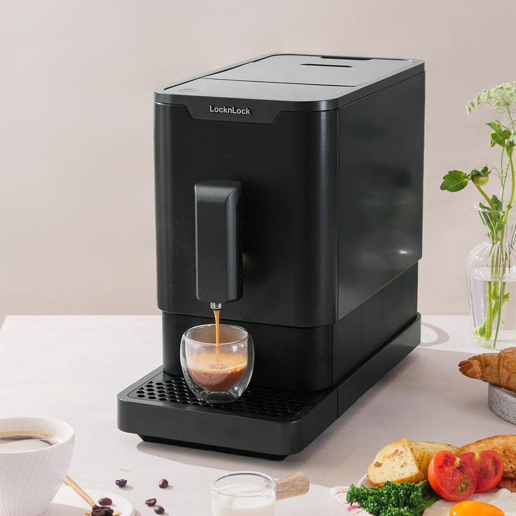 Máy pha cà phê Lock&Lock Espresso Coffee Machine EJC636 2 màu 5 cấp độ ...