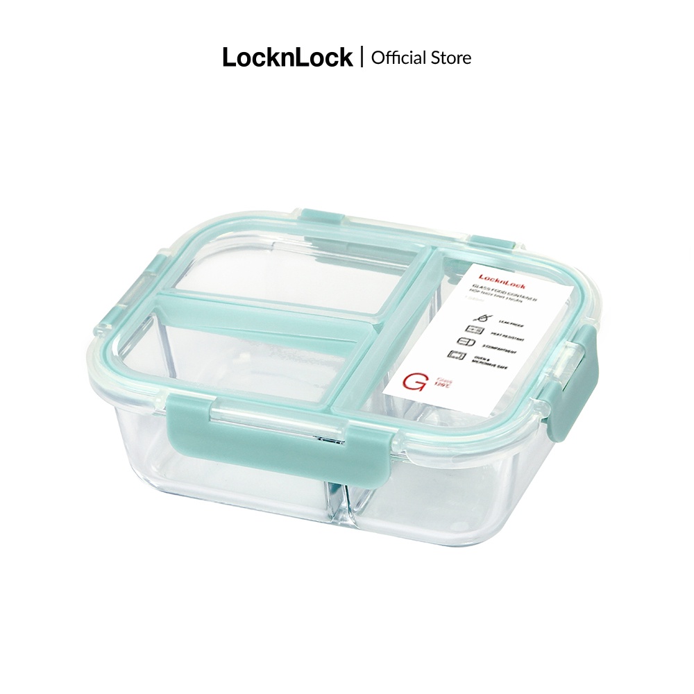 Hộp thủy tinh đựng thực phẩm chia ngăn nắp chống tràn Lock&Lock - Màu ...