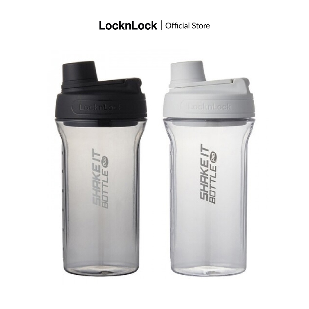 Bình lắc, bình nước tập gym thể thao SharkerLock&Lock Shake It Bottle Pro 850ml - Màu xám nhạ ...