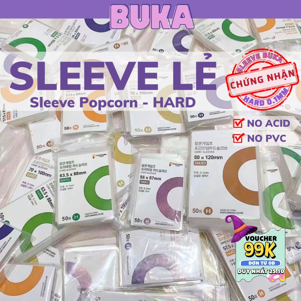Seleve Popcorn Buka sleeve bọc card siêu dày đựng card thần tượng đựng ...