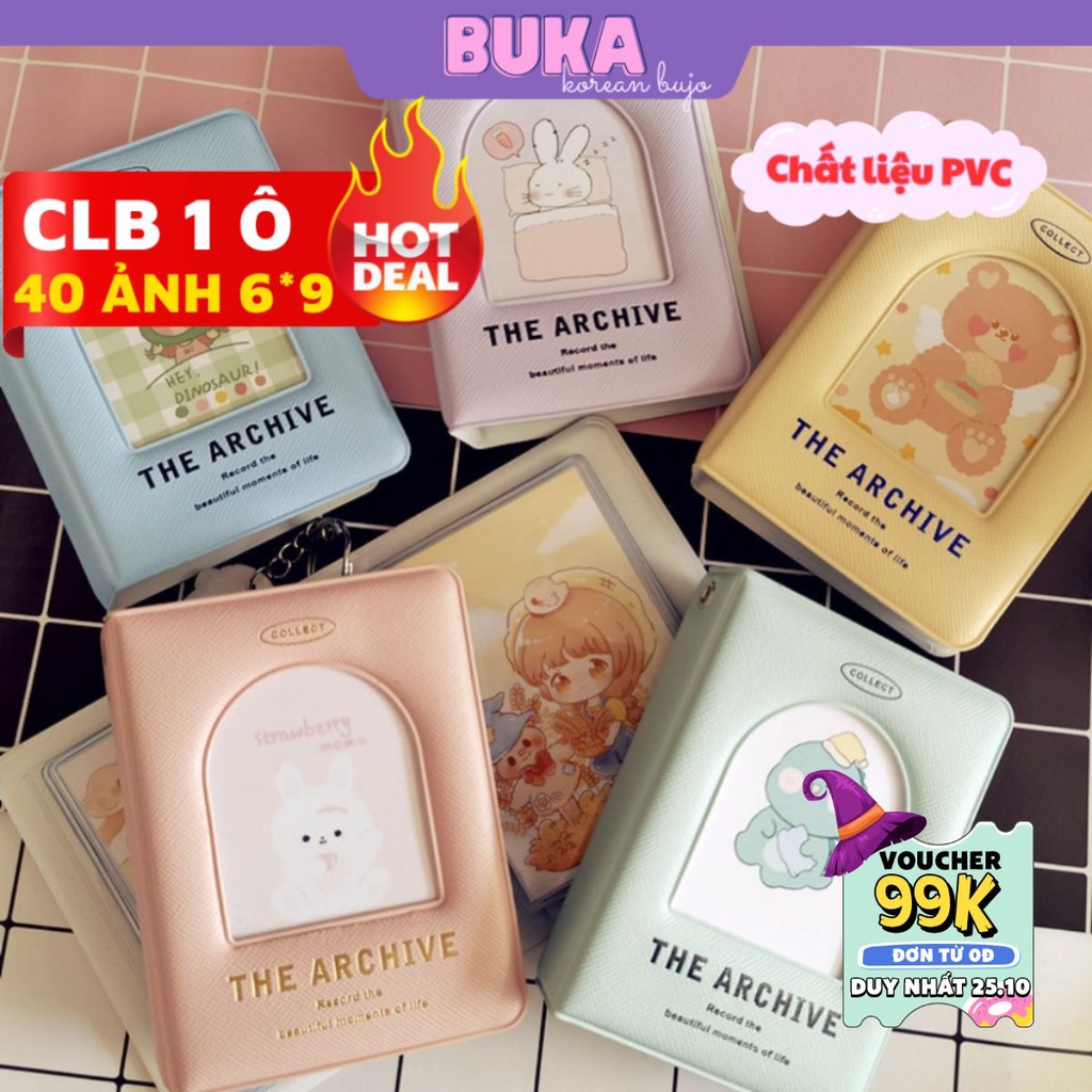 Collect book Buka album đựng card 1 ô sổ đựng ảnh 6*9cm bìa khung vòm ...