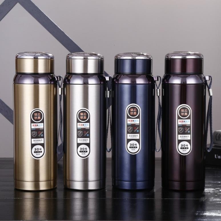 BÌNH NƯỚC GIỮ NHIỆT INOX 304 CAO CẤP 800, 1000ML | Shopee Việt Nam