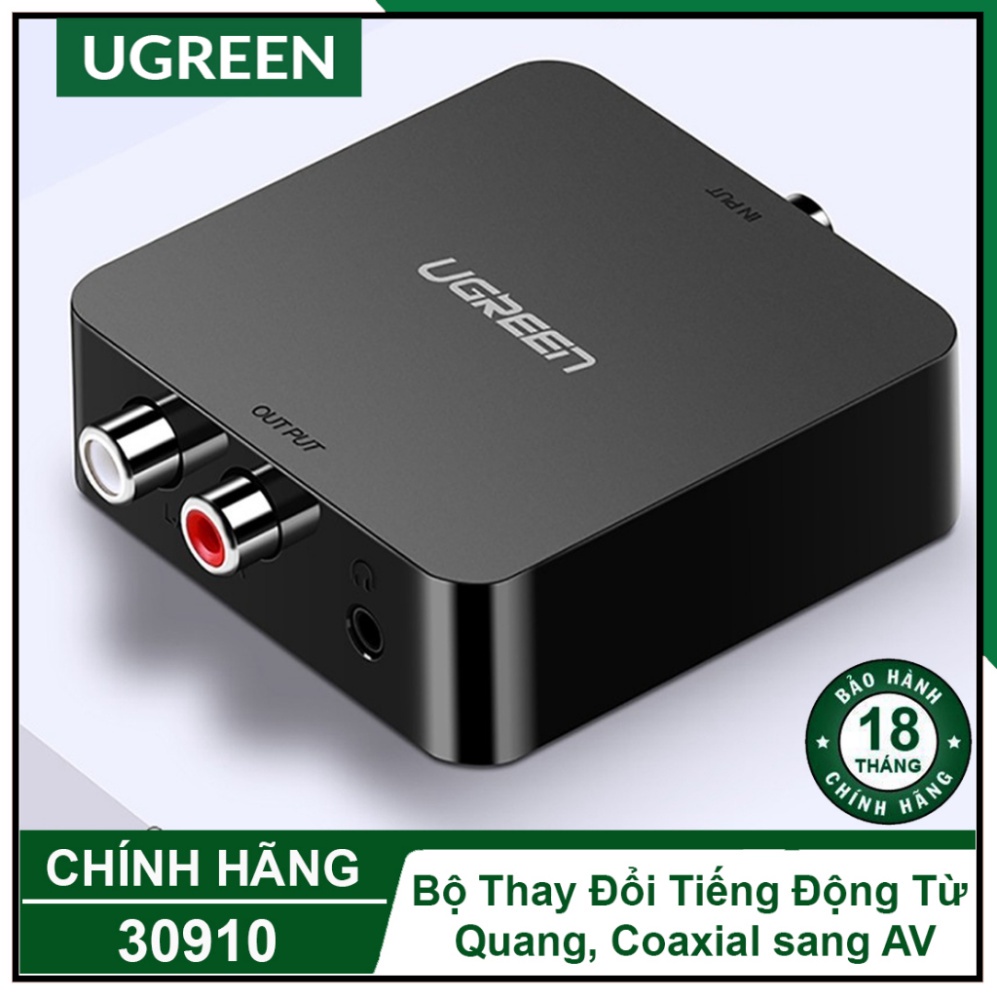 Bộ Chuyển đổi âm thanh từ quang, Coaxial sang AV UGREEN 30910 - Hàng ...