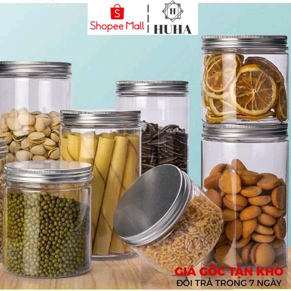 Hủ Đựng Kem Huy Ha Nhựa Pet Trong Nắp Nhôm 50g 100g 200g 250g 500g Đựng ...