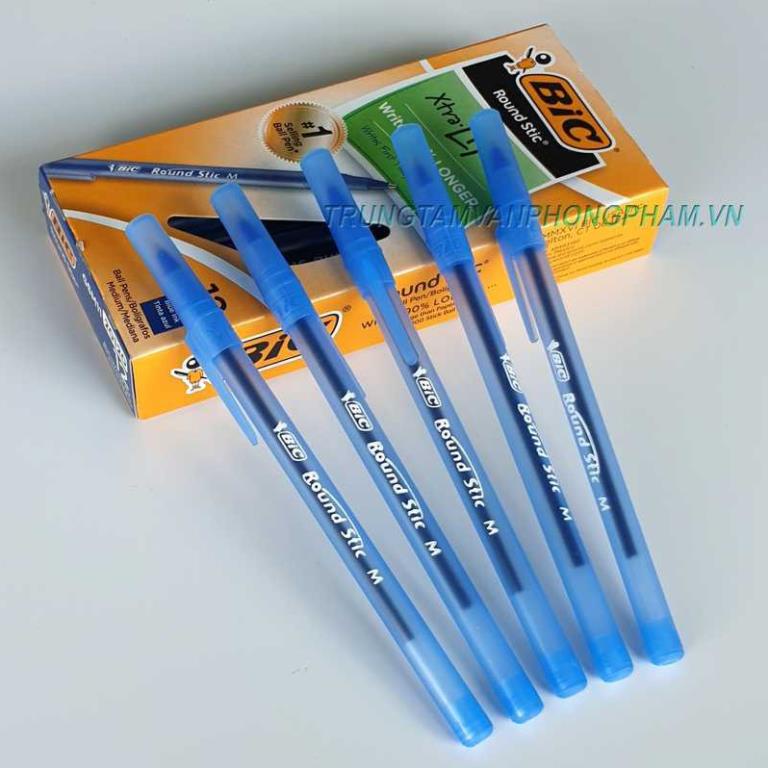 NEW [1 CÂY] Bút hiệu Bic Round Stic M Ball Pen, nét bút 1.0mm giống ...