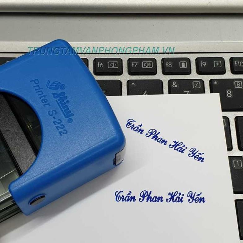 Dấu tên Shiny S222 - nội dung 1 dòng chữ / 2 dòng chữ | Shopee Việt Nam