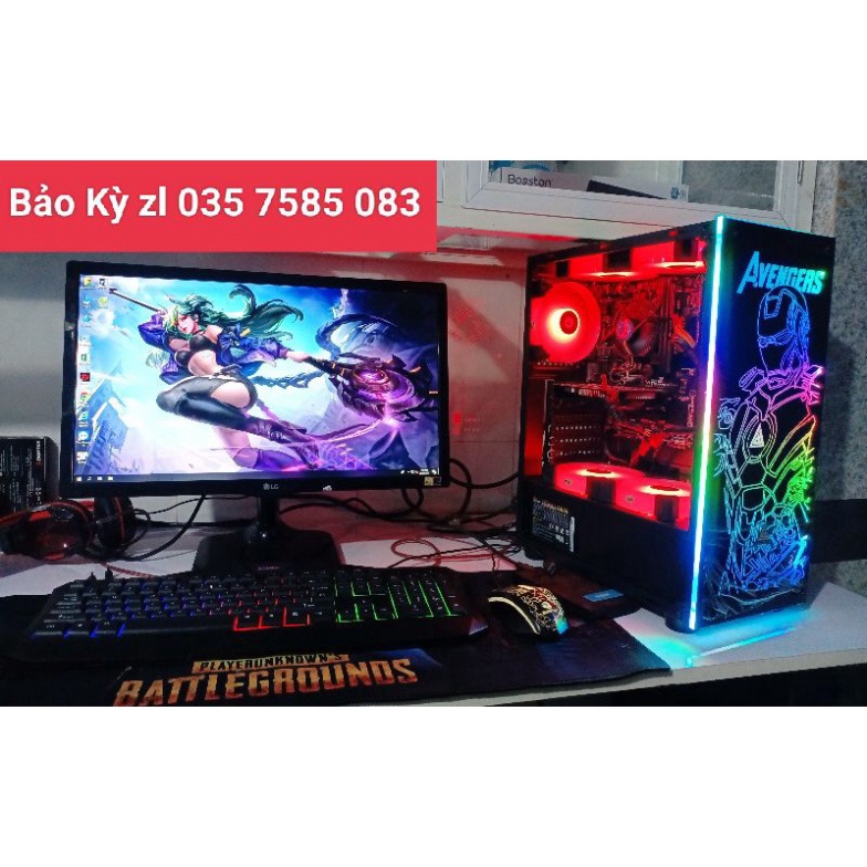 Bộ PC (Mới Bảo hành 12 tháng) Led Gaming Man hệ Core i5 /Ram 8G /SSD ...