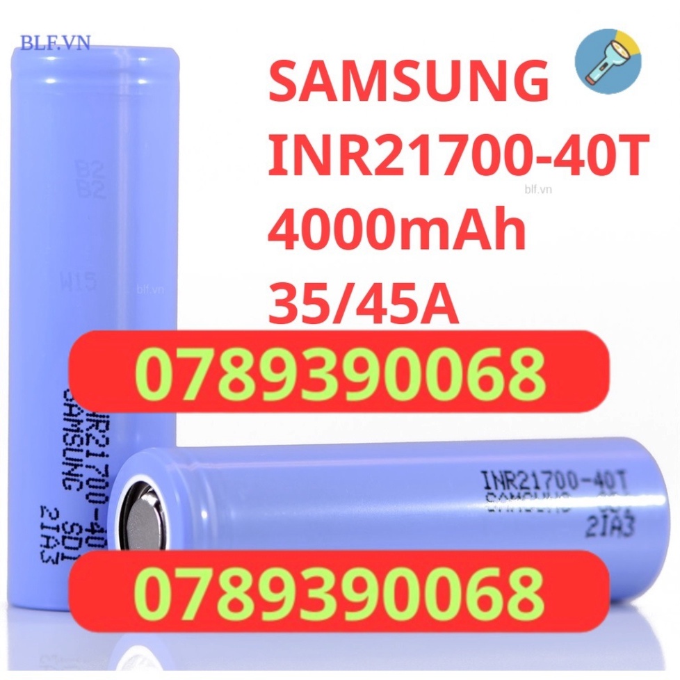 Pin Samsung 40T 21700 4000mAh 35A chuyên xả cao pin công nghiệp | Shopee Việt Nam