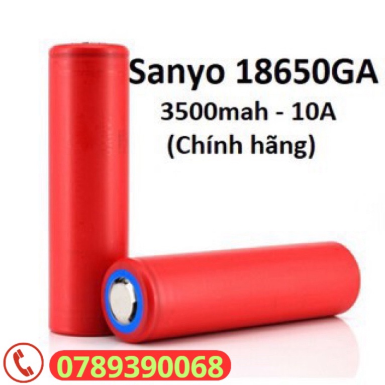 Pin Li-ion 18650 Sanyo NCR18650GA – 3500mah – 10A 18650GA | Shopee Việt Nam