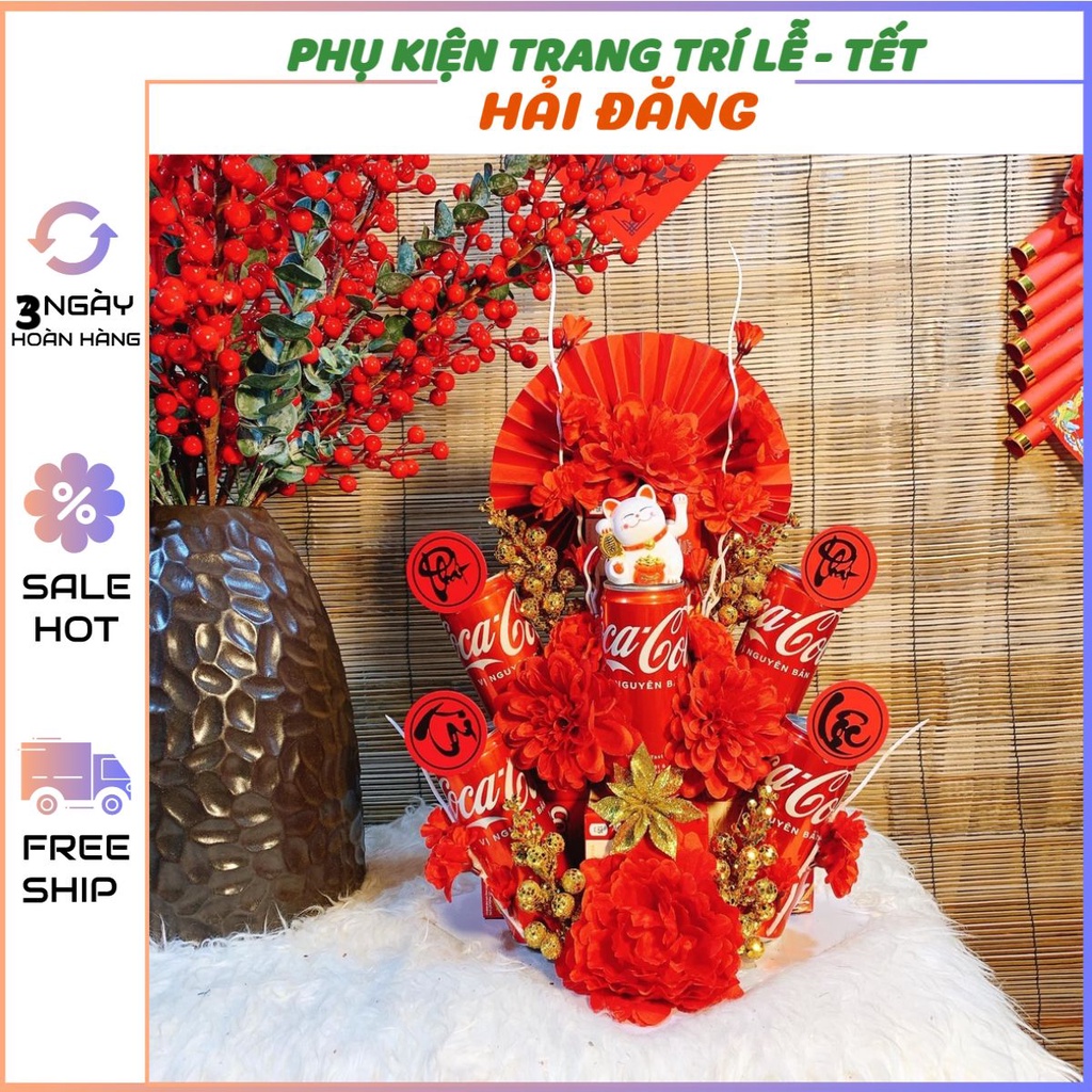 (Kèm Đế + Keo Nến) Sét Phụ Kiện Mèo Thần Tài, Tráp Bánh Tài Lộc, Phụ ...