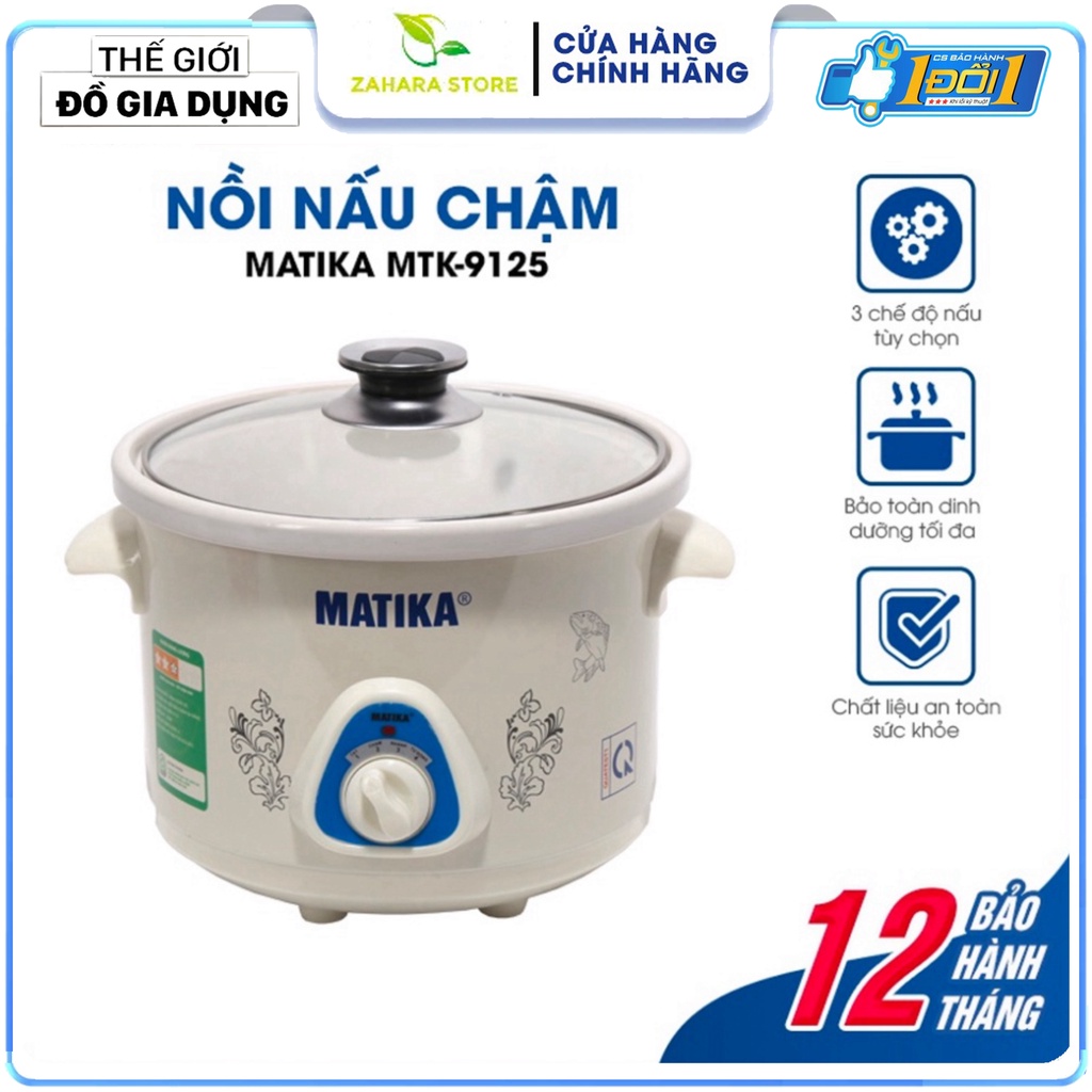 Nồi Kho Cá Đa Năng MATIKA Dung Tích 2.5L MTK-9125 - Hàng Chính Hãng Bảo ...