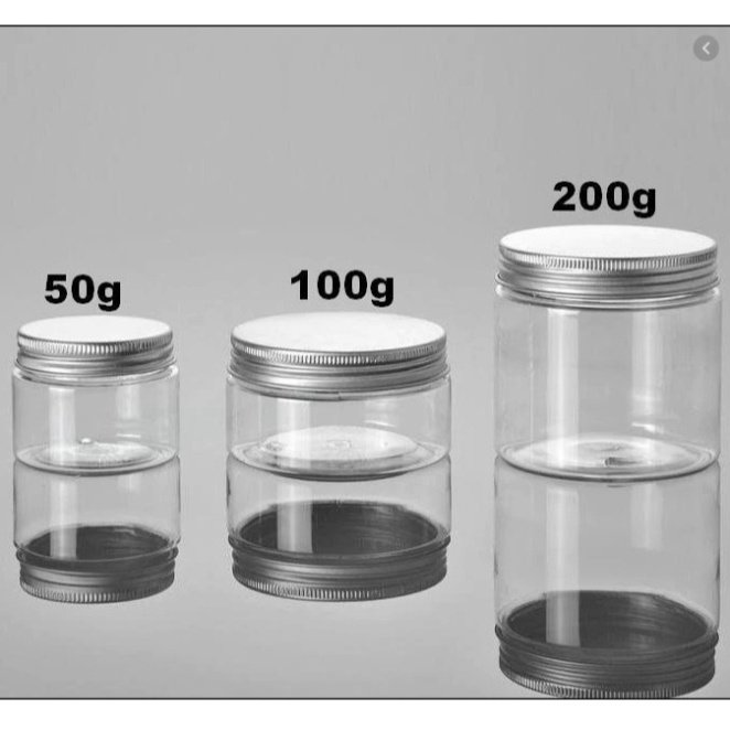 Hủ Nhựa Pet Cao Cấp Nắp Nhôm Bạc Có Nắp Lót 50ml/100ml/200ml/250ml/300ml/350ml Chiết Bột, Chiết ...