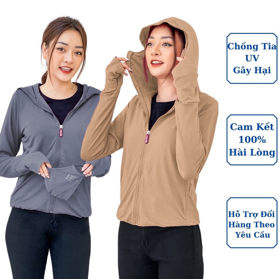 Áo chống nắng, áo khoác chống nắng nữ 2 lớp chống tia UV cao cấp có ...