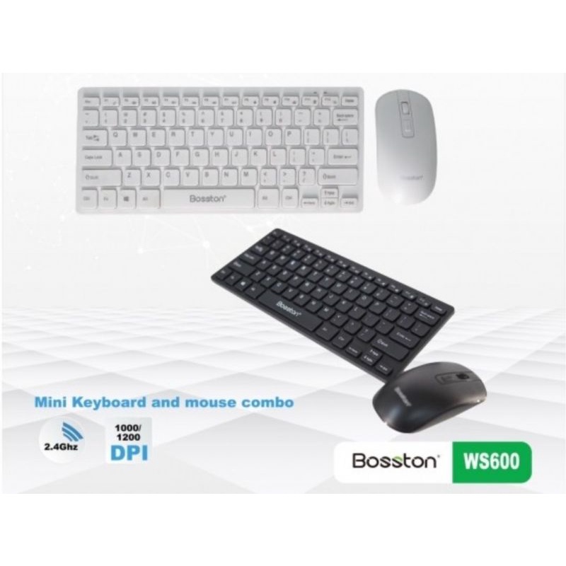 Combo Bàn Phím Và Chuột Không dây Mini Nagaki Bosston ws600 | Shopee Việt Nam