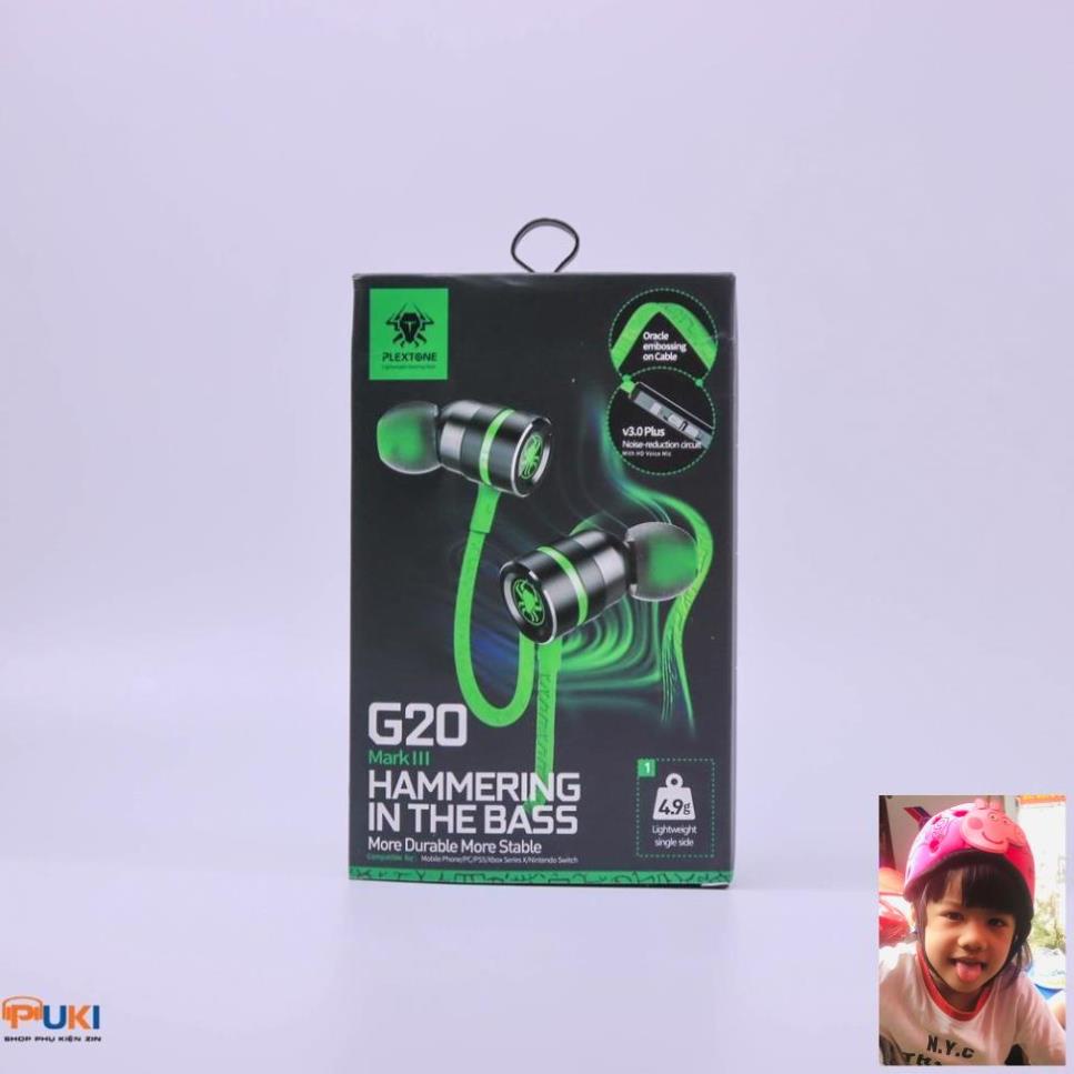 [Mã ELHACE giảm 4% đơn 300K] Tai Nghe Gmaing Plextone G20 - Tai nghe gaming nhét tai jack 3.5 ...