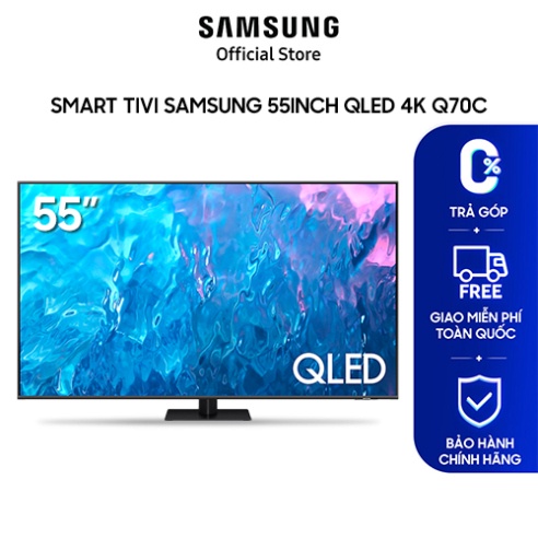 cam kết chính hãng Smart Tivi Samsung 55 inch QLED 4K Q70C | Shopee ...