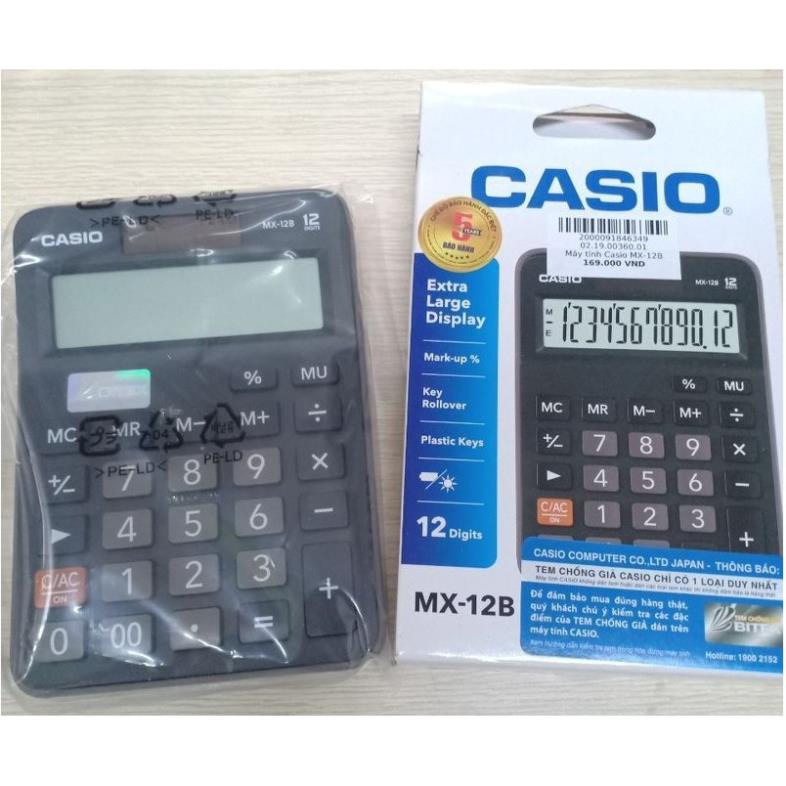Máy tính CASIO MX-12B - Chính hãng Bitex, Bảo hành 7 năm | Shopee Việt Nam