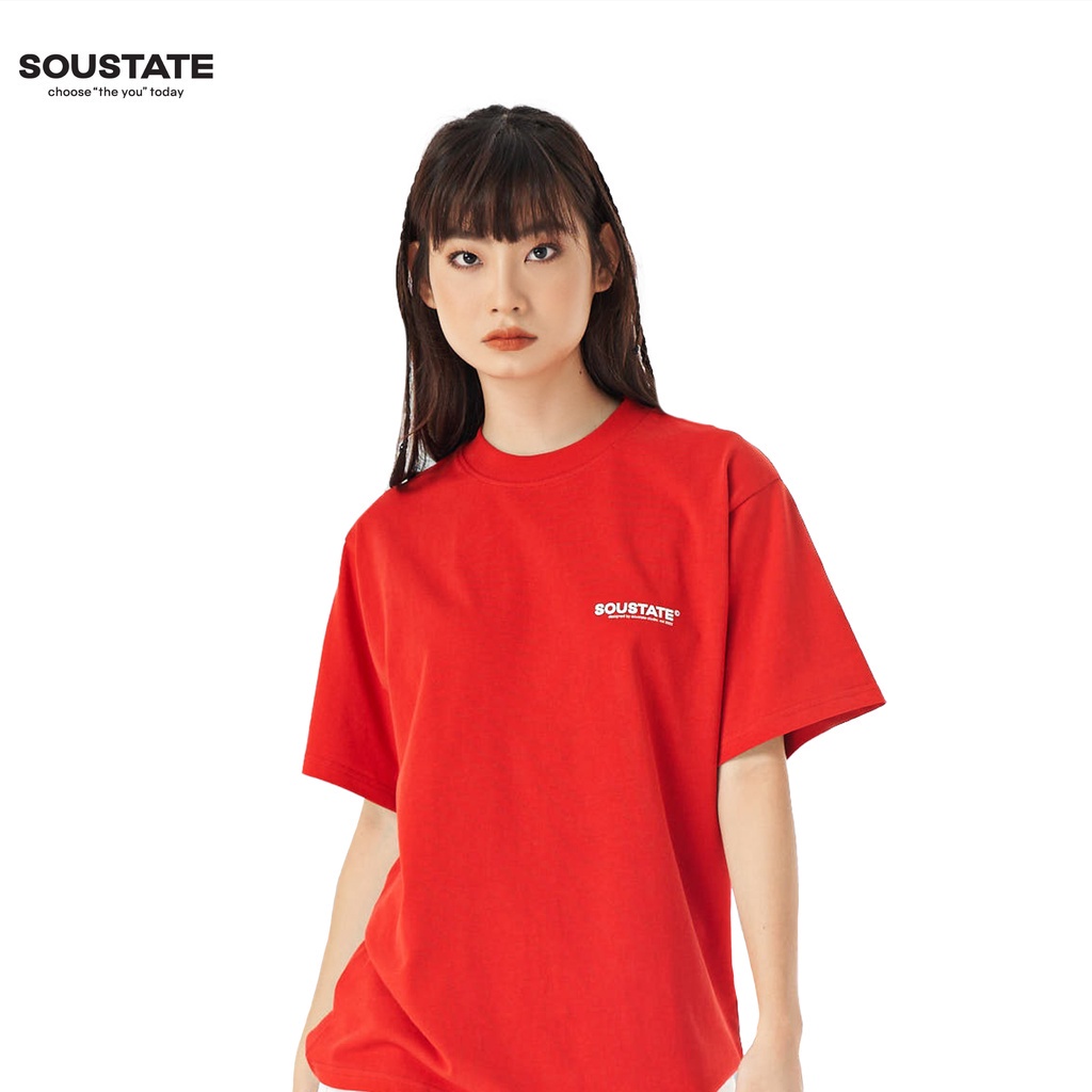 Áo Thun Oversize SOUSTATE Basic (Đỏ) | Shopee Việt Nam