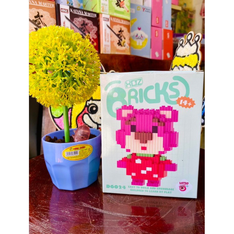 Đồ chơi lắp ráp lego mini Gấu dâu | Shopee Việt Nam