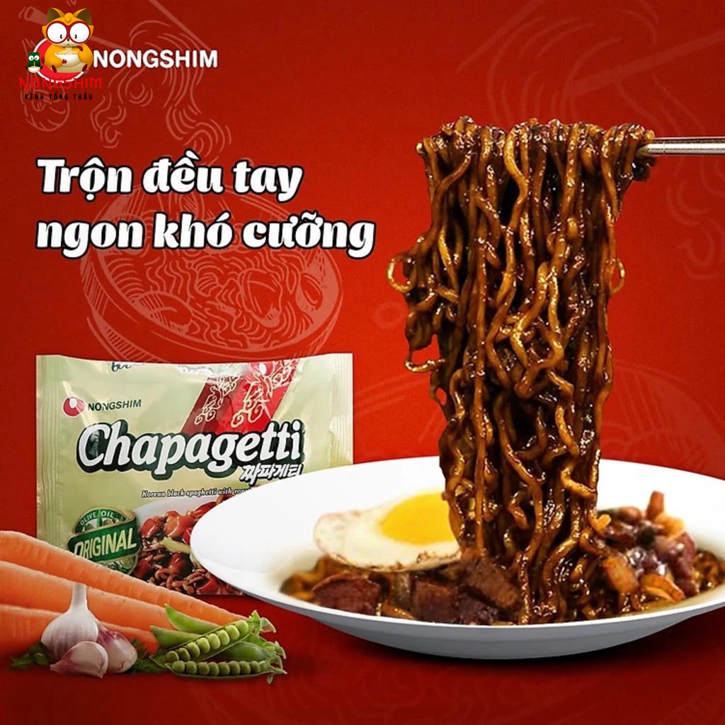 (5 Gói) Mì Tương Đen Hàn Quốc Chapaghetti Nongshim 140g [농심-수출]올리브짜파게티 ...
