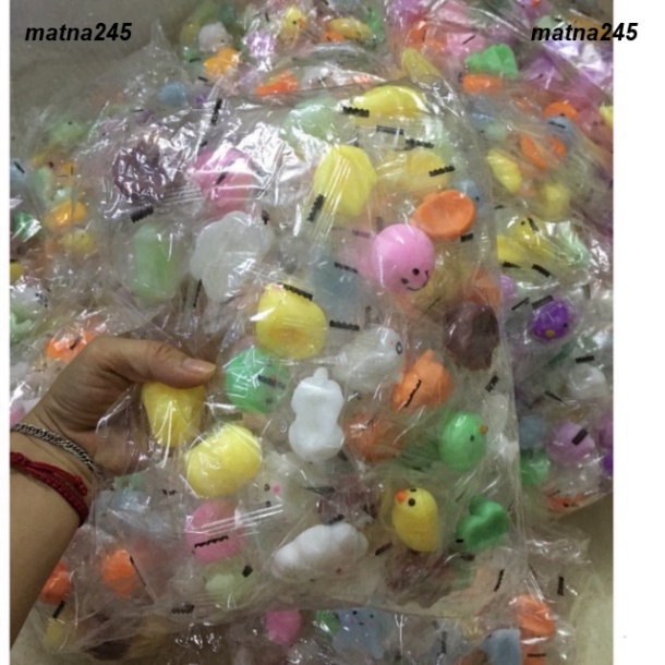 Combo 100 Squishy Mochi Hình Thú Cực xinh tươi Đóng Túi riêng lẻ Từng ...