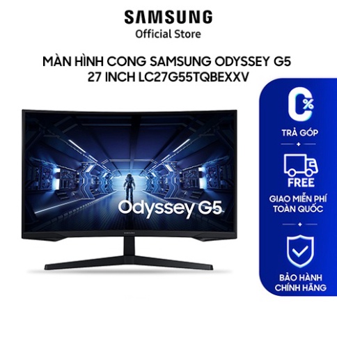 [ Màn hình Gaming Samsung Odyssey 27 inch Cong LC27G55TQBEXXV QHD 144Hz ...