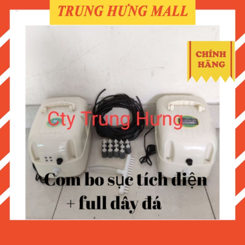 Sục oxy tích điện, máy thổi khí B 20000,B99999 Có màn hình hiển thị ...