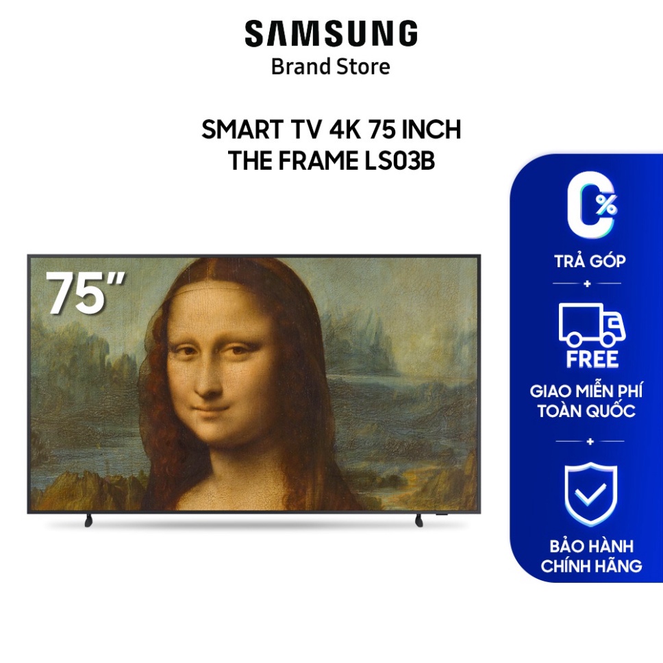 [[ Smart TV Samsung 4K The Frame 75 inch QA75LS03BAKXXV ] | Shopee Việt Nam