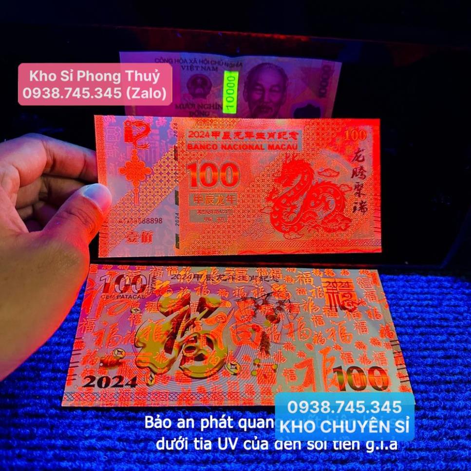 Lì Xì Tiền Hình Rồng Macao 100 Lưu Niệm Phong Thuỷ - Tài Lộc - May Mắn ...