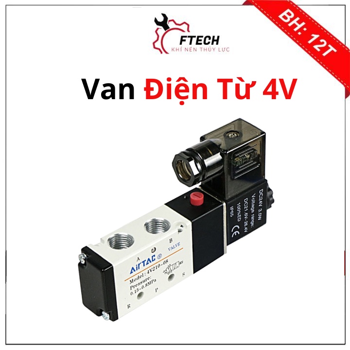 Van điện từ (AIRTAC) 4V110-06/4V210-08/4V230C-08/4V110-06/4V410-15 | Shopee Việt Nam