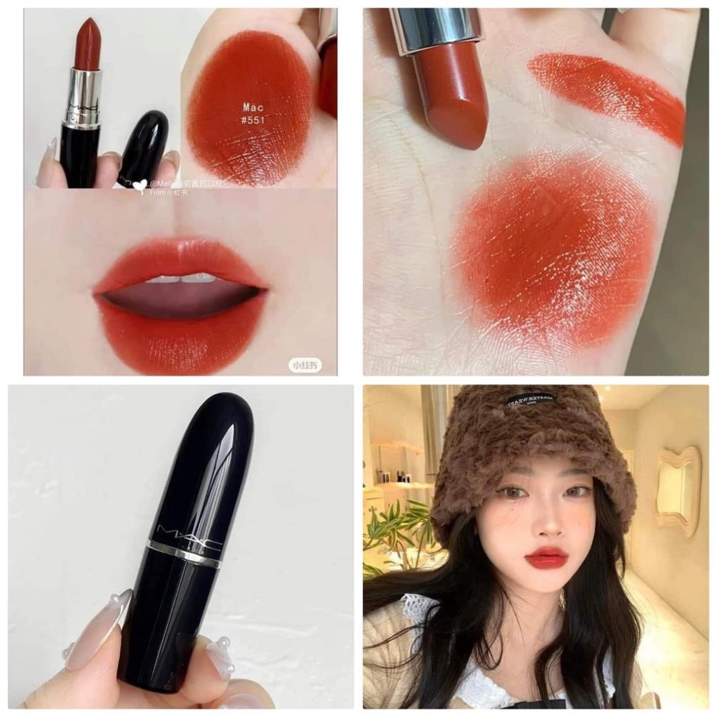 Son MAC Lustreglass Lipstick 551 Local Celeb, 502 Cockney | Shopee Việt Nam