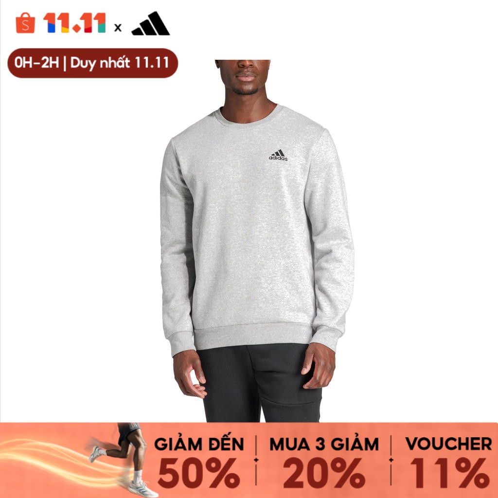 adidas Phong cách sống Áo Sweatshirt Nỉ Essentials Nam Xám H12221 ...