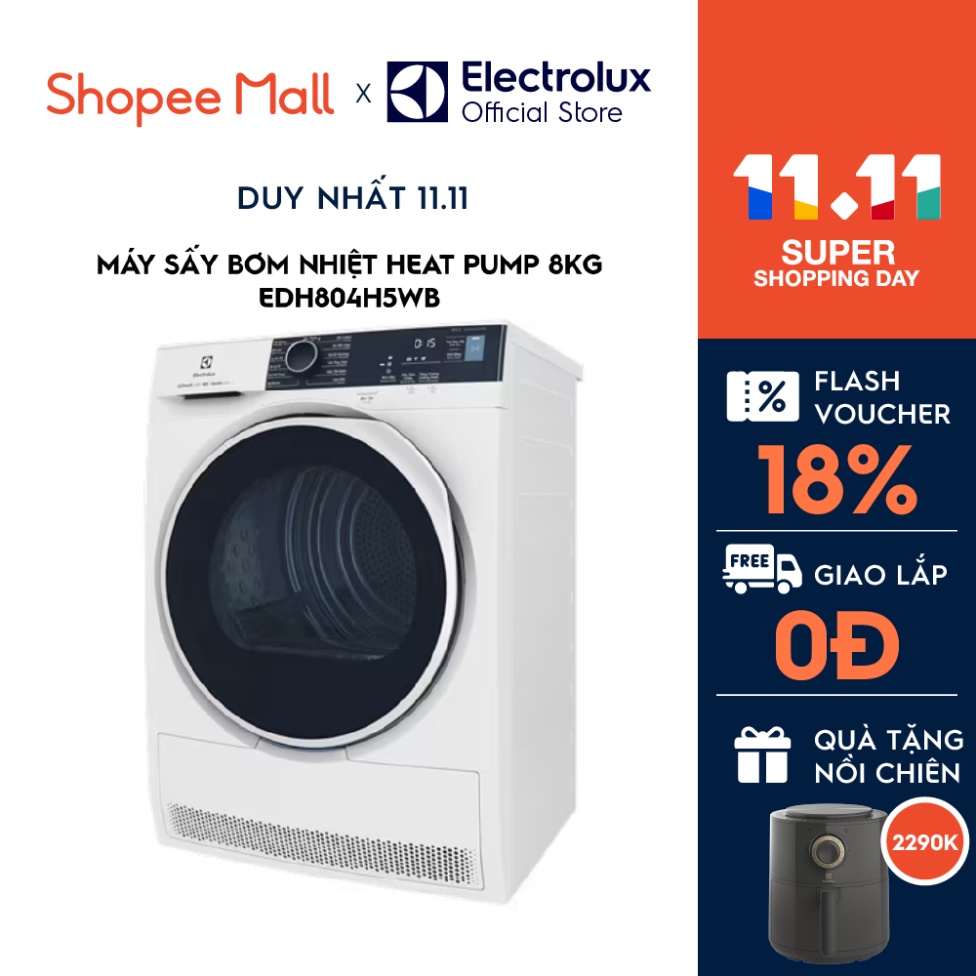 Máy sấy bơm nhiệt Electrolux Heat Pump 8kg UltimateCare 500 ...