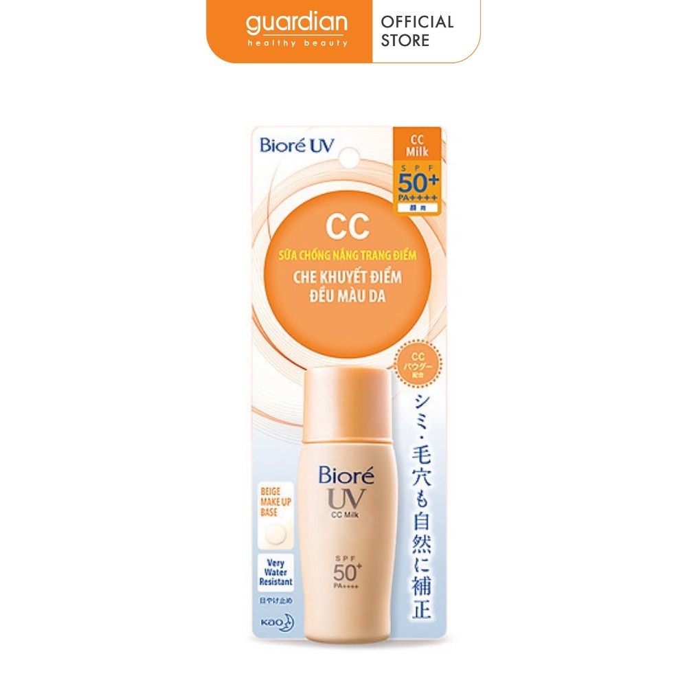 Sữa Chống Nắng Che Khuyết Điểm Làm Đều Màu Da Biore CC Milk SPF50+ PA ...